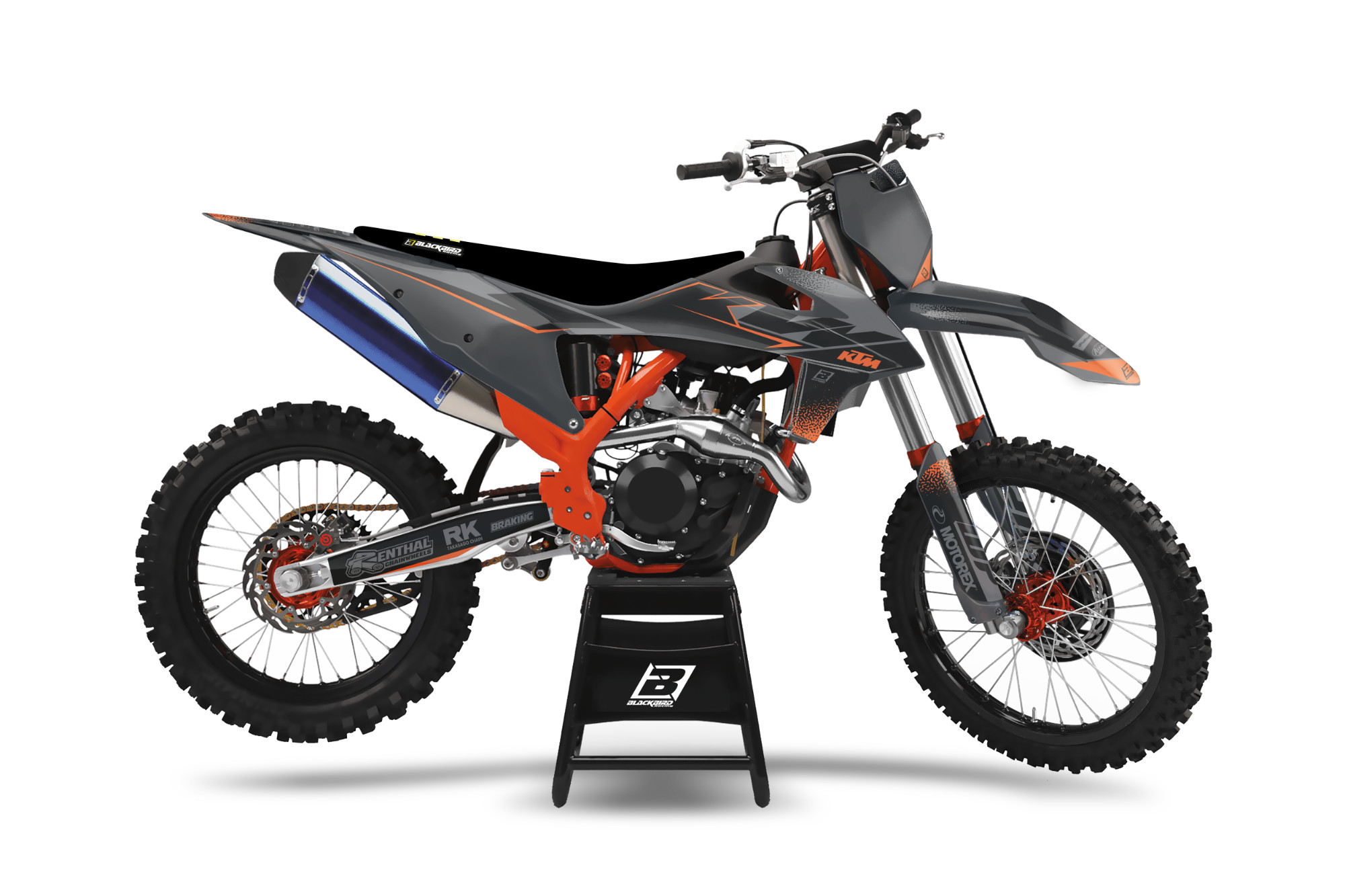 Blackbird - kit déco Mat Black et Rétro pour KTM