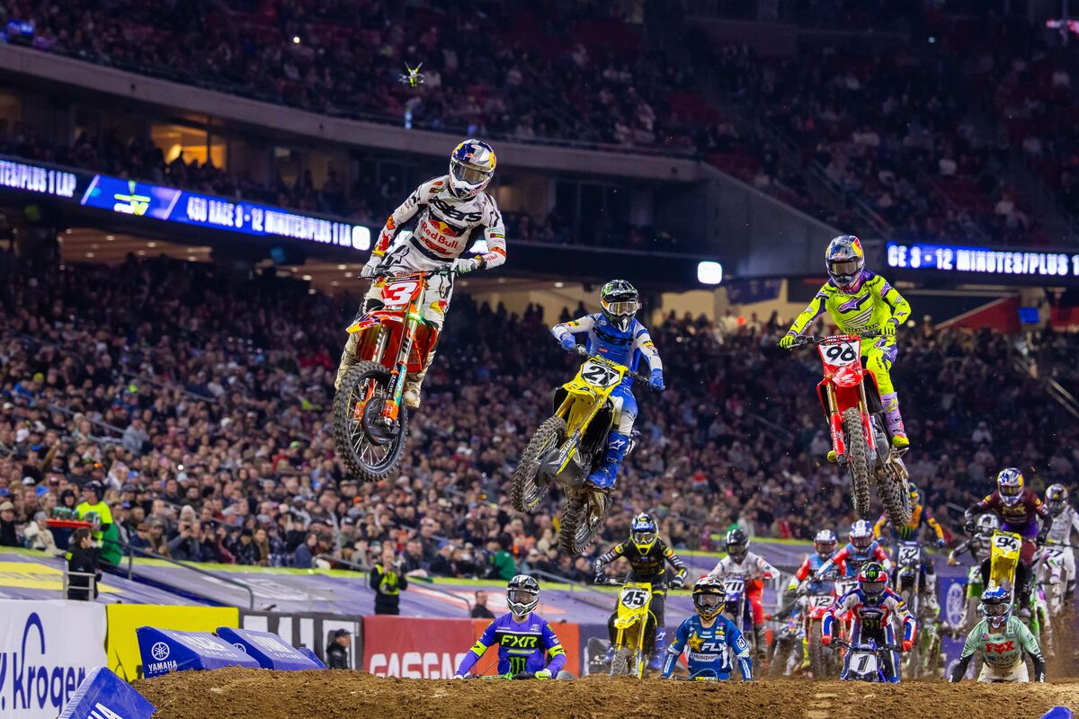 Eli Tomac "chanceux" frôle la correctionnelle à Houston